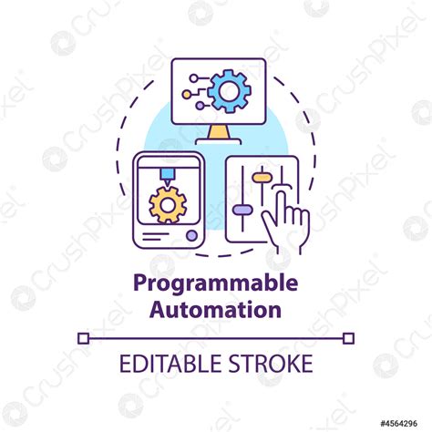 Programmable Automation Concept Icon Stock Vector 4564296 Crushpixel