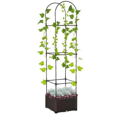 Toolcat 69 75 In X 1575 In Raised Garden Bed With Trellis Planter