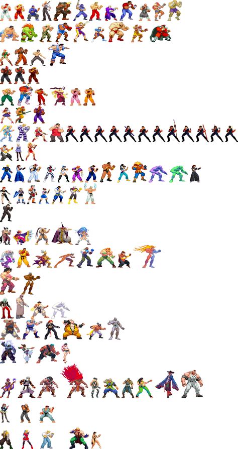 Street Fighter Characters Sprites By Ninorosearts On Deviantart
