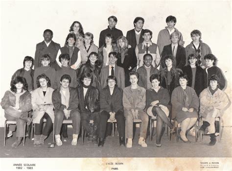 Photo De Classe Ta1 De 1983 Lycée Rodin Copains Davant