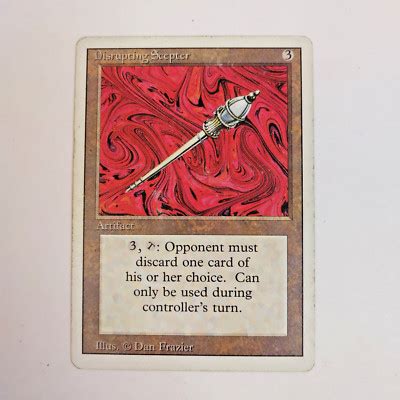 Magic The Gathering Mtg Revised Disrupting Scepter Card Lp Ebay