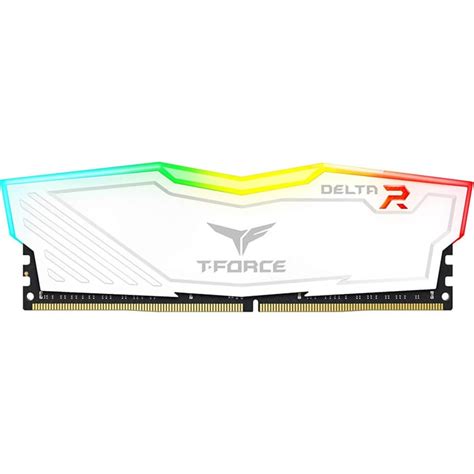 Memoria Ram Teamgroup Ddr4 16gb 3200mhz T Force Delta Rgb 1x16gb Blanco