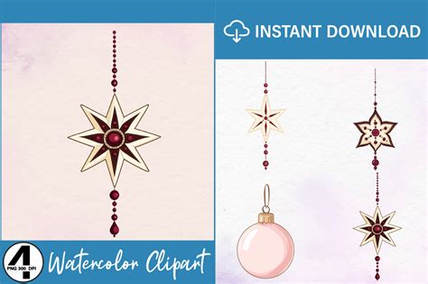 Boho Christmas Clipart Christmas Clipart Graphic By Regulrcrative