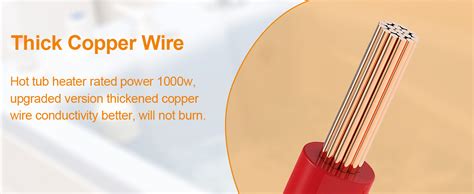 Immersion Water Heater Portable Heater 1000w 10in 110v Travel