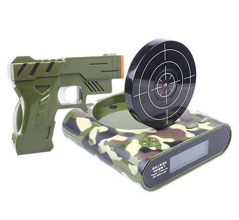 Будильник-мишень Gun Alarm Clock цвет Камуфляж: продажа, цена в Минске ...