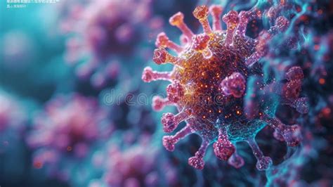 Influenza A Virus Under Microscope Ai Generated Stock Illustration Illustration Of Influenza