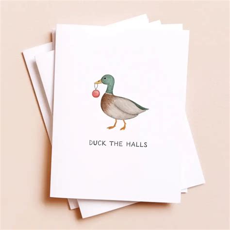 Amy Zhange Duck The Halls Christmas Card Cottonwood Kitchen Home