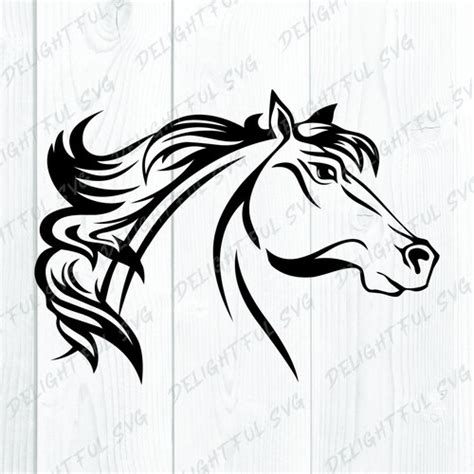 Horse Svghorse Head Svg Beautiful Horse Svg File For Cricut Etsy