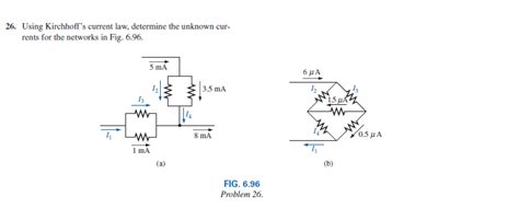 Solved Using Kirchhoff S Current Law Determine The Chegg