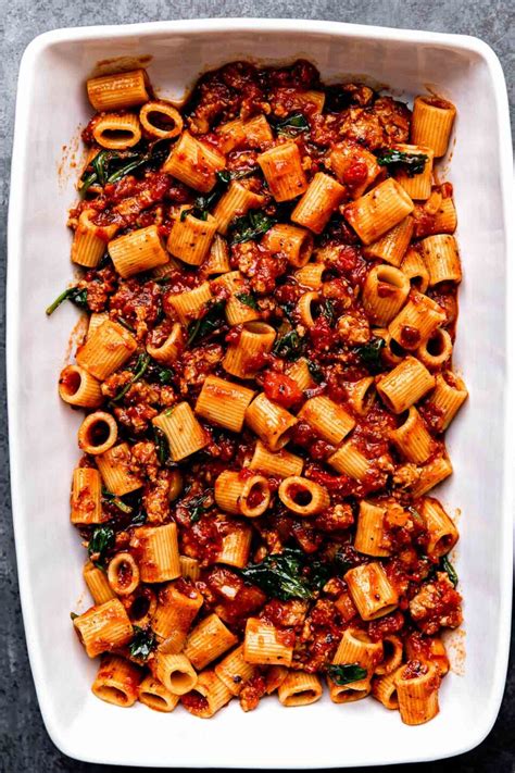 Baked Rigatoni With Sausage And Ricotta Plays Well With Butter