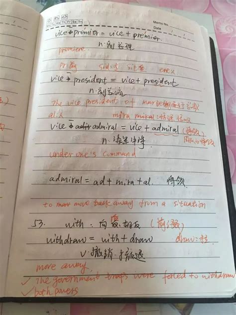 1211 词根词缀背单词 【前缀 38】 Vice 副，次” With 向后，相反”后缀