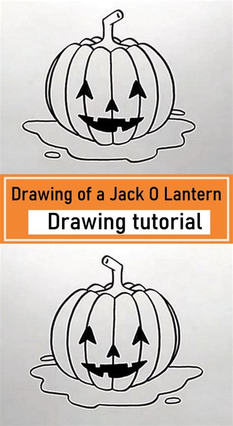 jack o lantern drawing