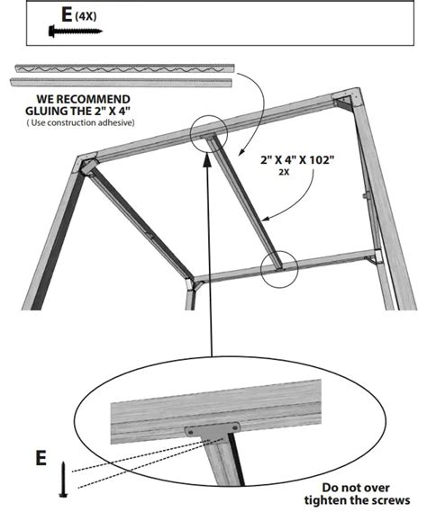 Pylex 12072 Matte Black Galvanized Steel Pergola Instruction Manual
