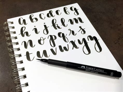 Calligraphy With A Brush At Miranda Ramirez Blog