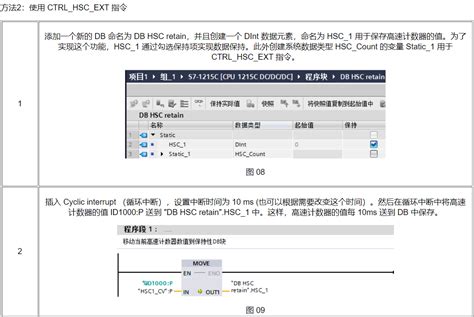 西门子1200plc高速计数器接光栅尺