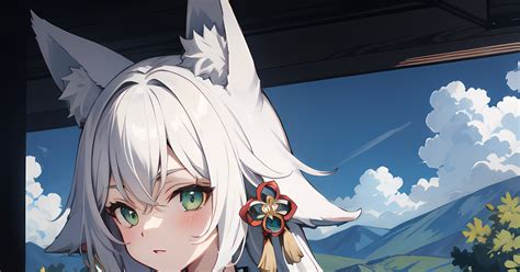 巫女 Miko Foxes Red Moon Foxのイラスト Pixiv
