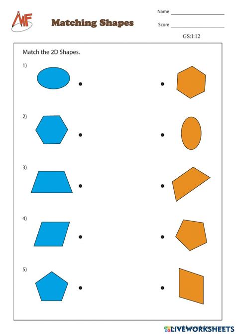 Free 2d Shapes Graph Worksheet Free4classrooms Worksheets Library