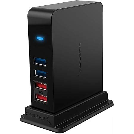 Amazon Plugable 7 Port USB 3 0 Hub With 36W Power Adapter