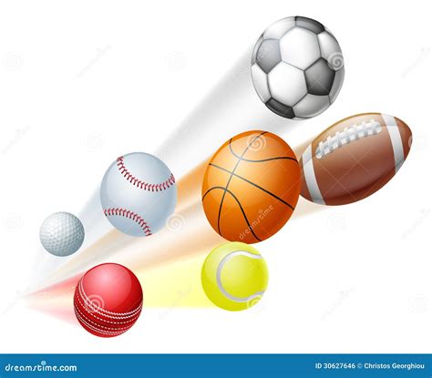 Ostenta O Conceito Das Bolas Ilustração do Vetor Ilustração de vôo