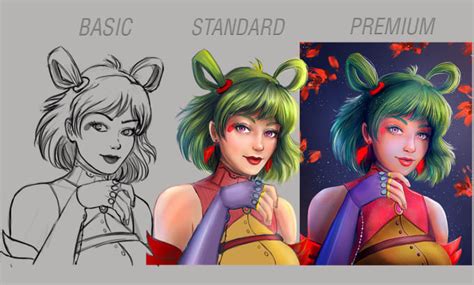 Draw Semi Realistic Fanart Portraits By Katherinepomar Fiverr