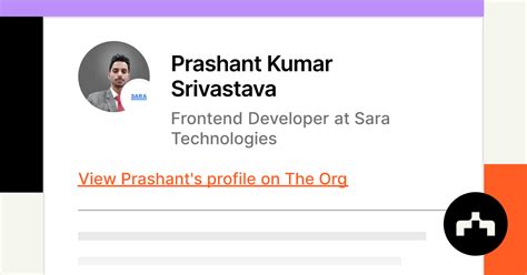 Prashant Kumar Srivastava Frontend Developer At Sara Technologies