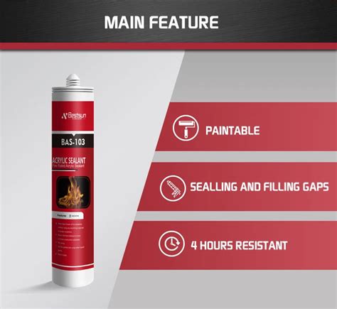 High Quality Silicone Sealant Fireproof Acrylic Sealant Fire Rated