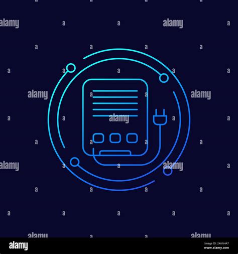 Ups Backup Power Supply Line Vector Icon Stock Vector Image And Art Alamy