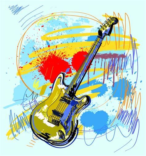 Vectores De Stock De Guitarra Ilustraciones De Guitarra Sin Royalties Depositphotos
