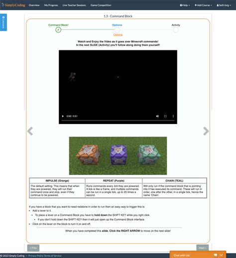 Learn To Code Command Blocks In Minecraft Course Age 9