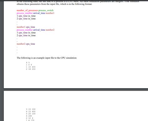 Solved Topic 1 SIMULATION CPU SCHEDULING ALGORITHMS Chegg