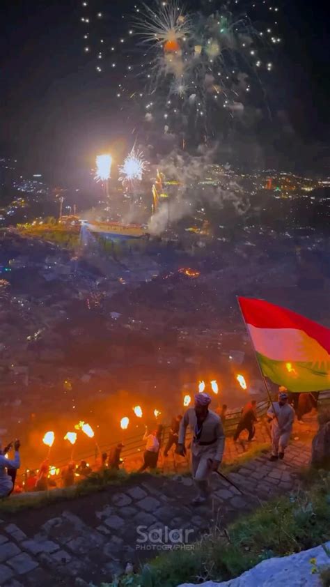 من احتفالات عيد النوروز في مدينة اكري Cejna Newrozê Li Akrî