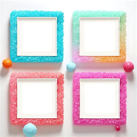 Premium Ai Image Frame Of Recycled Candy Wrapper Paper With Shiny Candy Wrapper Prints 2d Flat