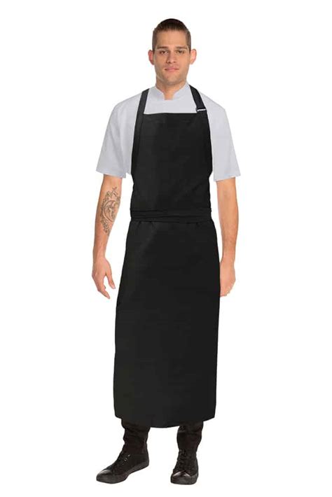Chef Works Bib Apron Black Large Hospitality Supplies Express
