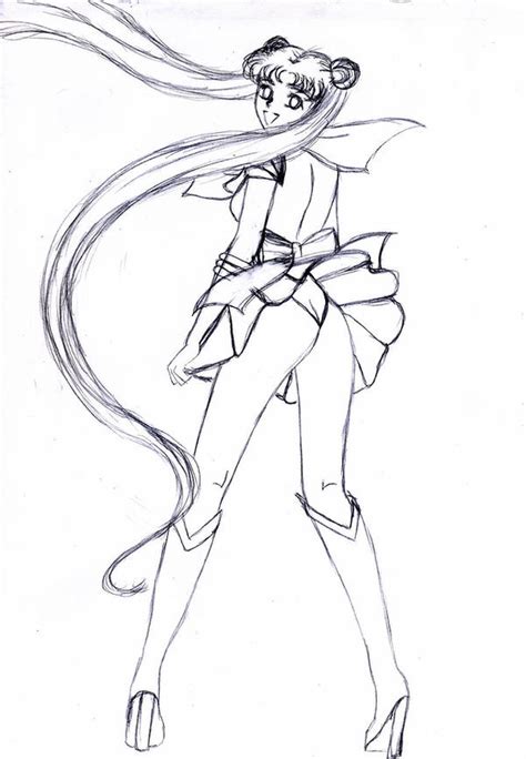 Sailor Moon Pin Up Outlines By Sea9040 On Deviantart