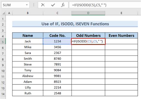 How To Sort Odd And Even Numbers In Excel Easy Examples
