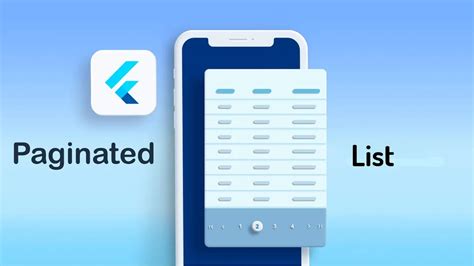 A Paginated List Widget That Displays A List Of Items Using Pagination