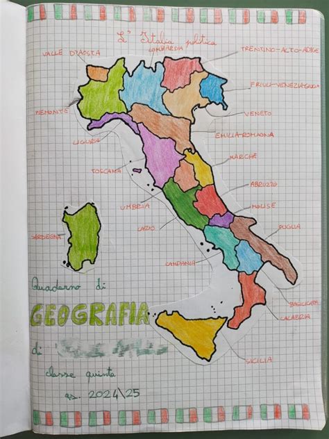 Quaderno Di Geografia Classe Quinta Maestra Chiara