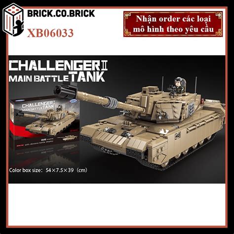 Mô Hình Xếp Hình Xe Tăng Challenger 2 Của Anh Đồ Chơi Army Main Battle