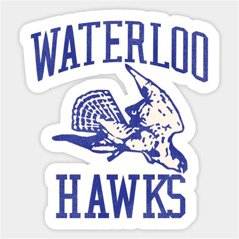 Defunct Waterloo Hawks Basketball Team Basketball Sticker Teepublic