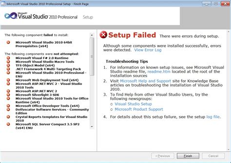 Installation Has Failed