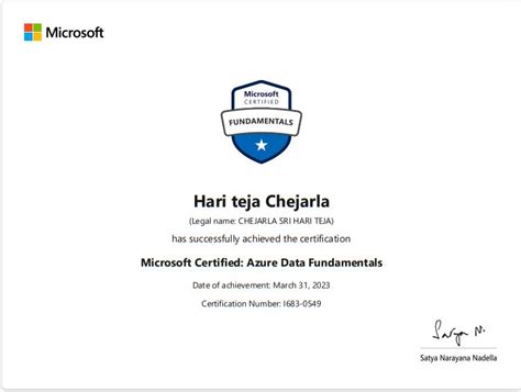 Chejarla Sri Hari Teja On Linkedin Datafundamentals Share Microsoft