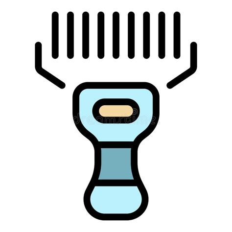 Store Barcode Scanner Icon Color Outline Vector Stock Vector