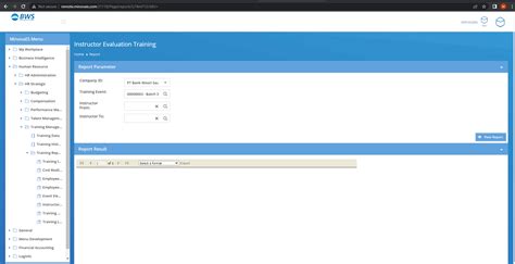 Bug 1367 [ Hr ] Report Training Instructor Evaluation Training Phase 2 Redmine