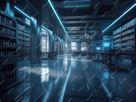 Premium Ai Image Internal View Of A Minimalist And Technological