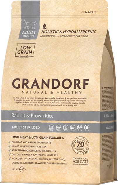Сухой корм для кошек Grandorf Rabbit & Rice Adult Sterilized кролик 400 ...