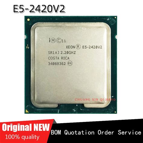 FOR Intel E5 2420V2 2.20GHz 6 Core 15MB LGA1356 E5 2420 V2 80W E5 2420 ...