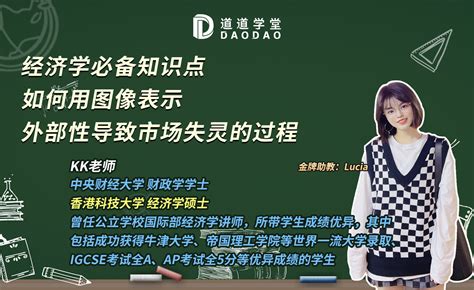 道道学堂公开课｜第二弹！经济学必备知识点：如何用图像表示外部性导致市场失灵的过程