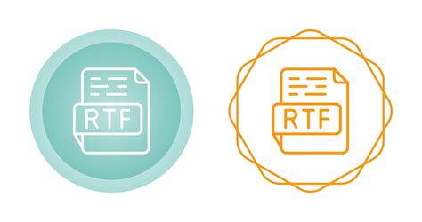 Rtf Vector Icon 39969847 Vector Art At Vecteezy