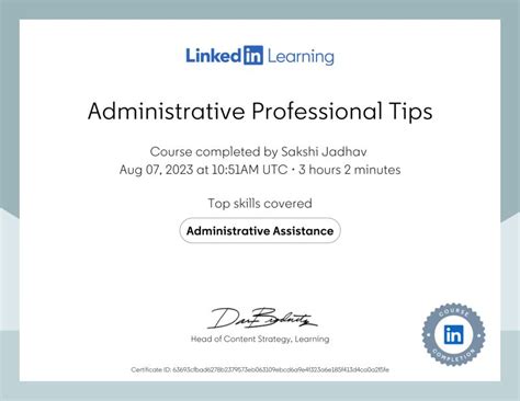 sakshi jadhav on linkedin certificate of completion
