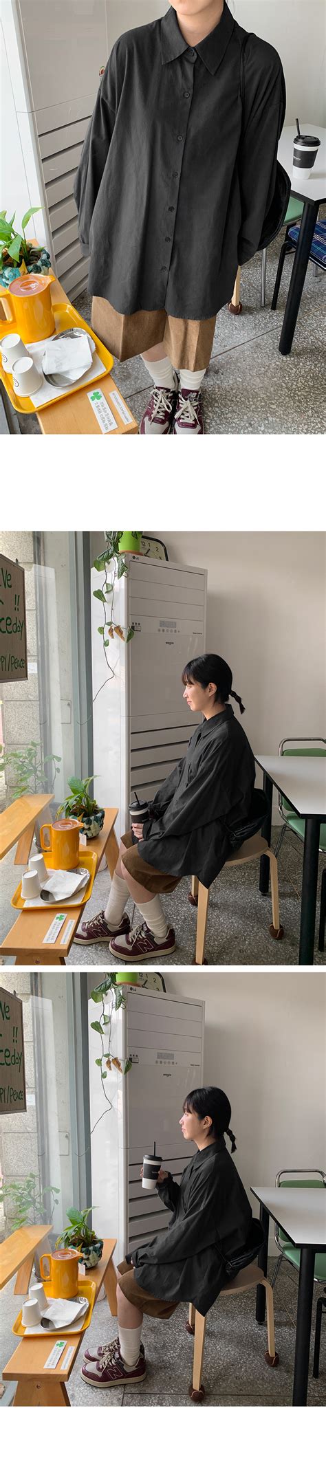 바온 [9천장돌파][baonhaus] 사모르 코튼 오버 긴팔 셔츠 8color